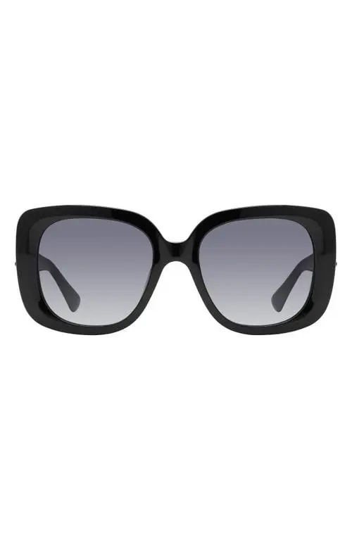 Kurt Geiger 53mm Butterfly Sunglasses - Black/smoke Gradient