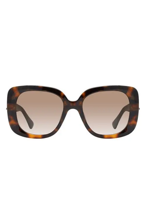 Kurt Geiger 53mm Butterfly Sunglasses - Havana/brown Gradient