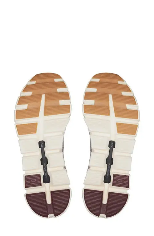 On Cloud Versa Sneaker - Ice/maroon