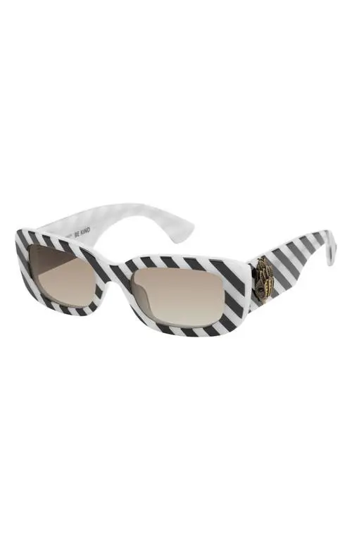 Kurt Geiger 52mm Rectangular Sunglasses - Bone/brown