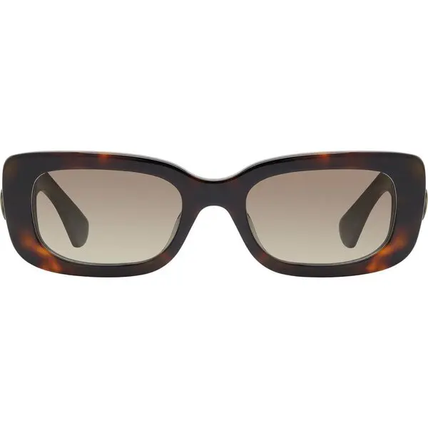 Kurt Geiger 52mm Rectangular Sunglasses - Havana/brown