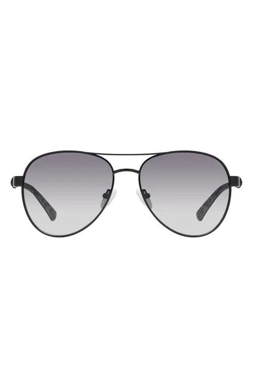 Kurt Geiger 57mm Aviator Sunglasses - Black/smoke Gradient