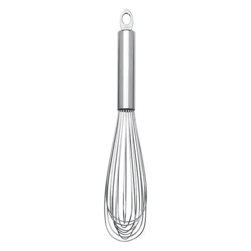 CUISIPRO Solid Handle 8 Inch Egg Whisk - Silver