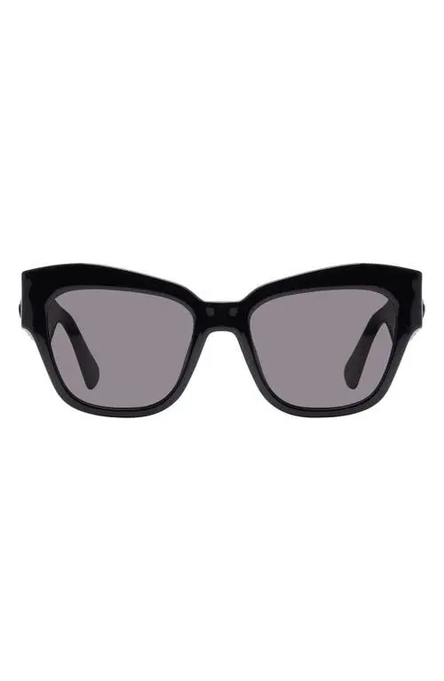 Kurt Geiger 53mm Cat Eye Sunglasses - Black/smoke