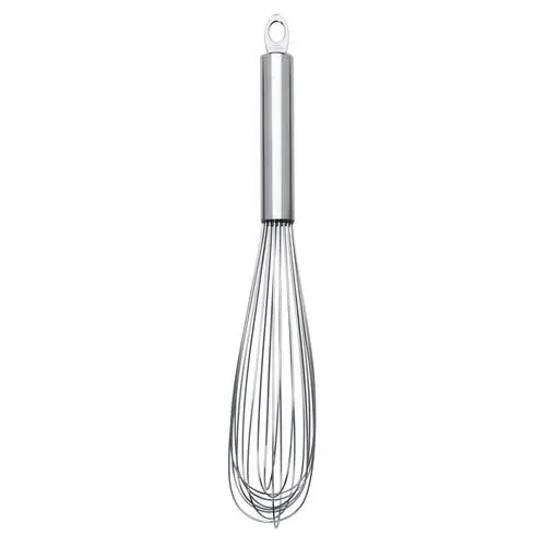 CUISIPRO Solid Handle 10 Inch Egg Whisk - Silver