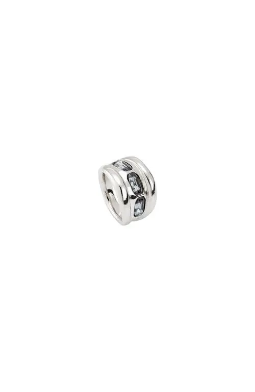 UNODE50 Crystal Ring - Silver