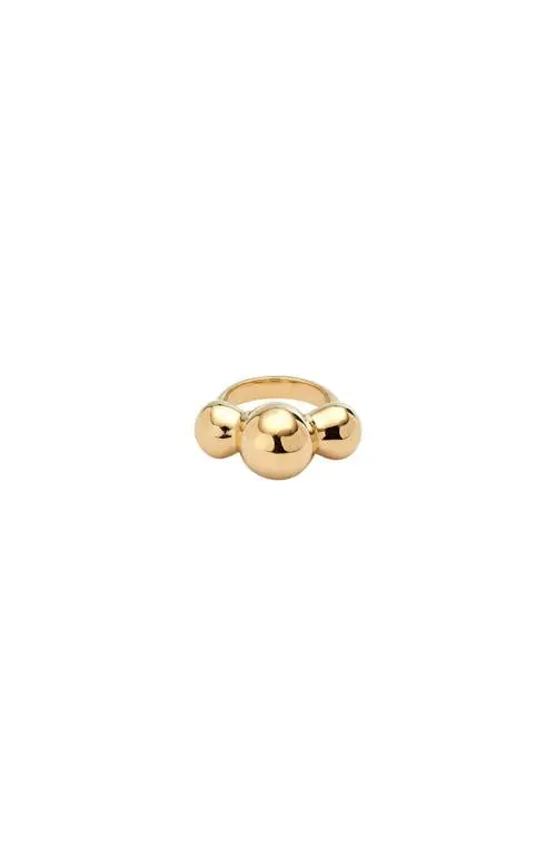 UNODE50 Core Trio Stacked Statement Ring - Gold