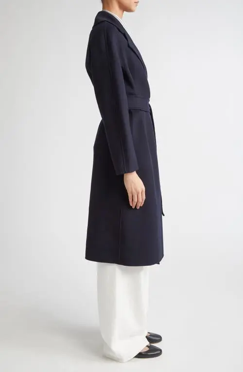 Max Mara Virgin Wool-blend Belted Coat