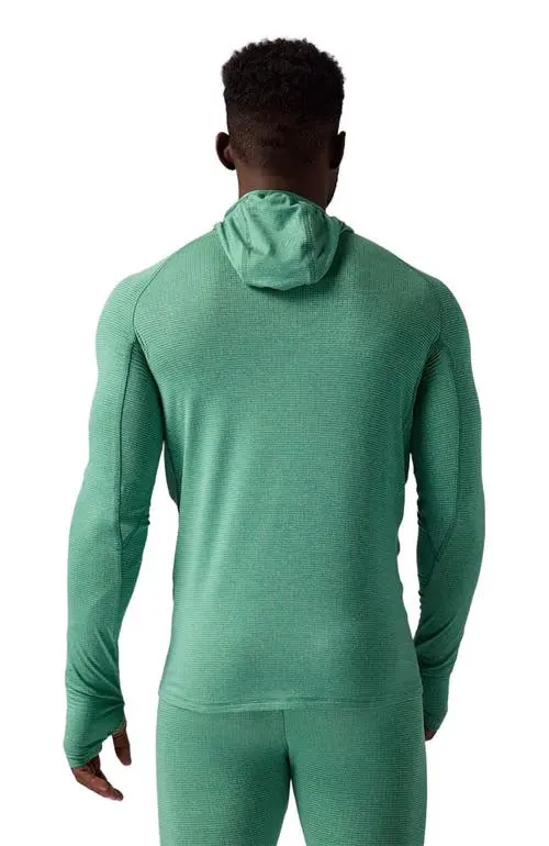 BACKCOUNTRY Pines Microgrid Ultra-lt Baselayer 1/2-zip Scuba Top - Gearhead Green