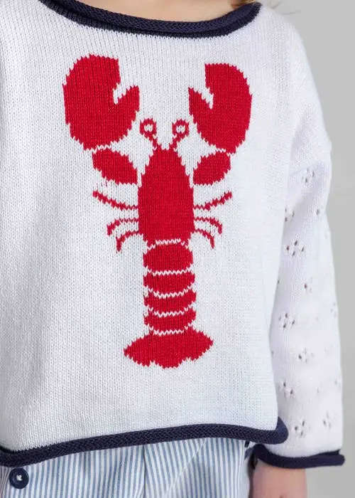 FLORENCE EISEMAN Sweater With Lobster Intarsia