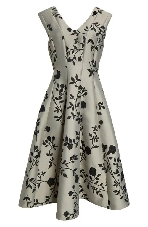 Max Mara Clea Floral Print Midi Dress