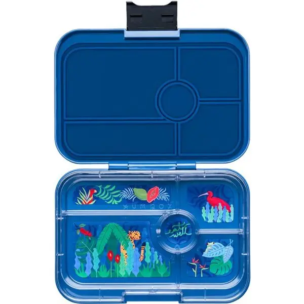 YUMBOX Tapas Bento-style Leakproof Lunch Box 5 Compartments - Monte Carlo Blue
