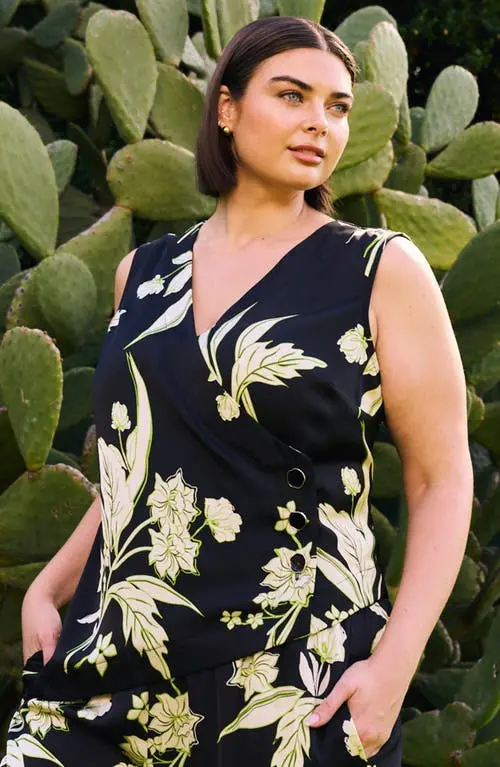 ESTELLE Floral Sleeveless Top