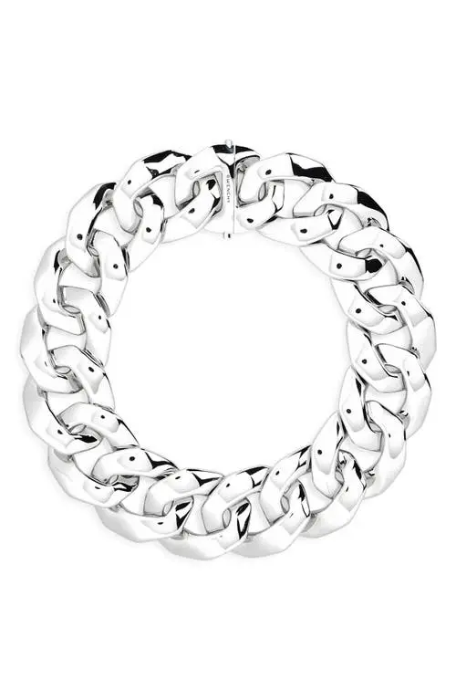 Givenchy Large Chain Link Necklace - Silvery