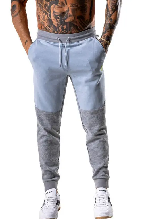MACEOO Colorblock Joggers - Grey