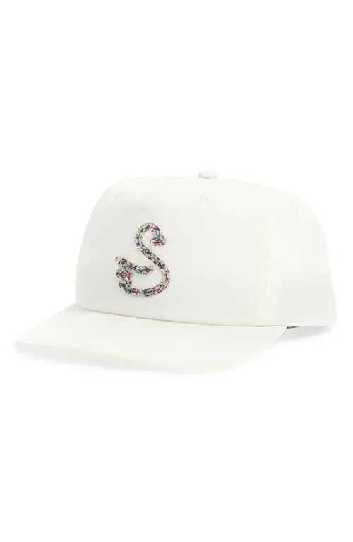 SWANNIES Vista Snapback Baseball Cap - Vintage White