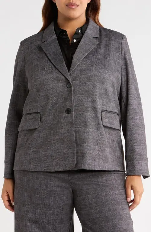 Lyssé Everest Glen Plaid Ponte Blazer