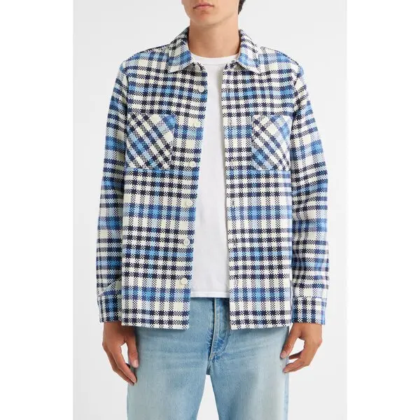 WAX LONDON Whiting Strand Check Overshirt