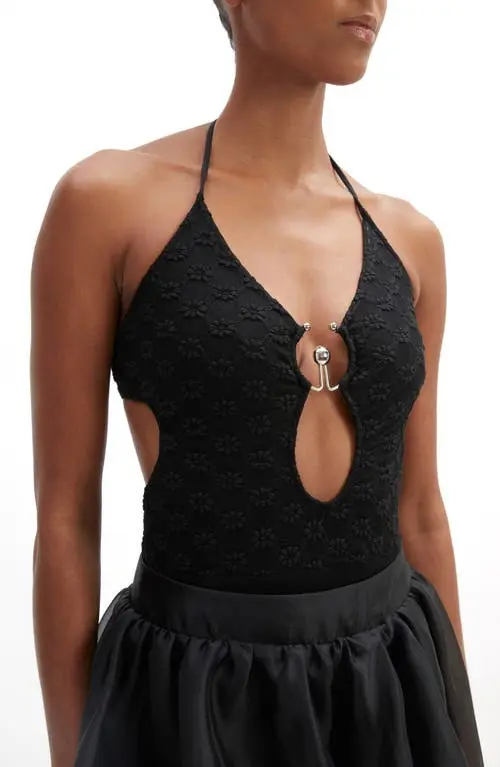 Bardot Rosala Halter Lace Bodysuit