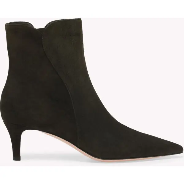 GIANVITO ROSSI Levy 55 Booties - Green Suede