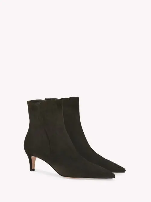 GIANVITO ROSSI Levy 55 Booties - Green Suede