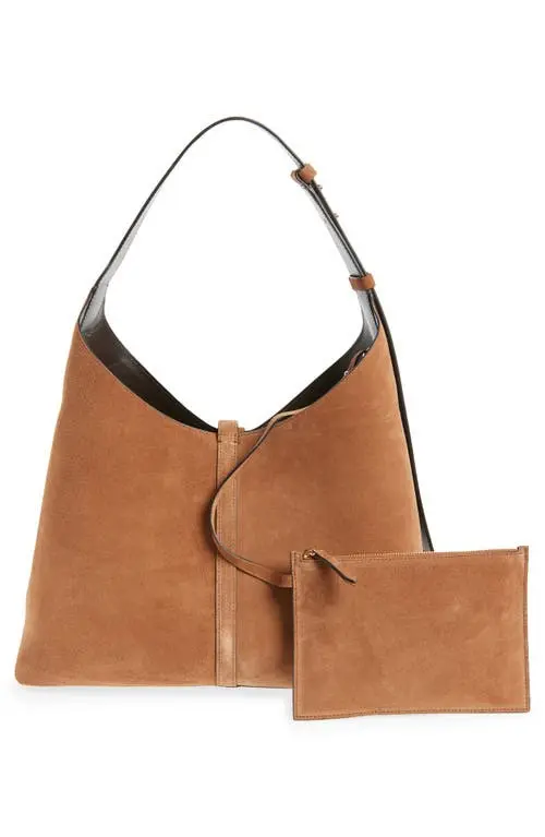 Strathberry Kite Suede Hobo Bag - Tan
