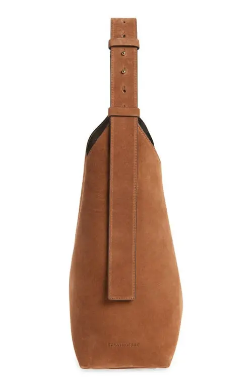Strathberry Kite Suede Hobo Bag - Tan