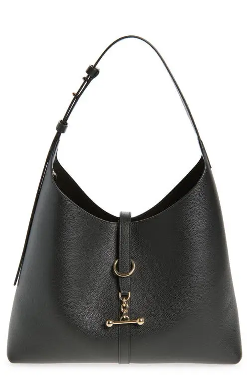 Strathberry Kite Leather Hobo Bag - Black