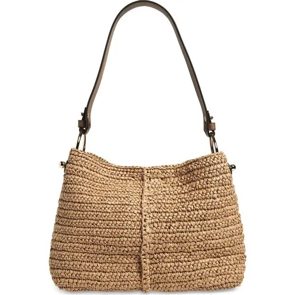 Strathberry Lana Raffia Hobo Bag