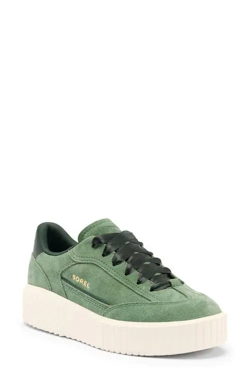 Sorel Ona Ave T-toe Platform Sneakers - Pinehurst/snow