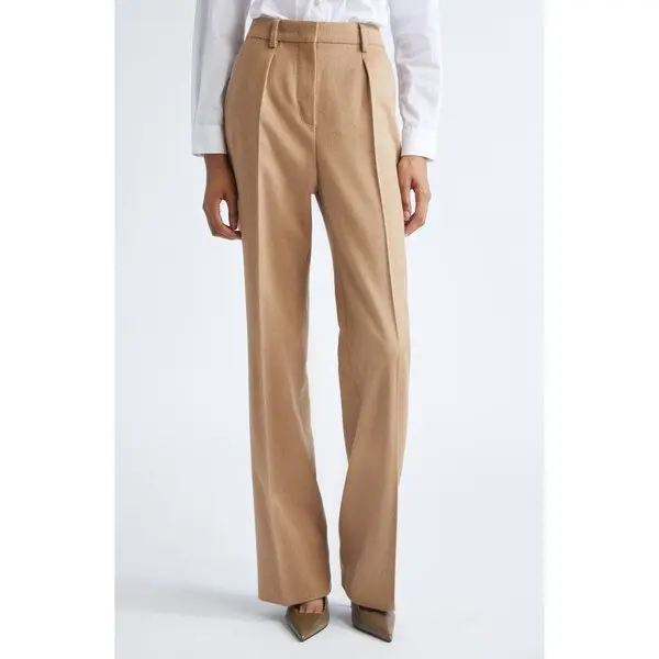 Max Mara Carbone Straight-leg Pants - Camel