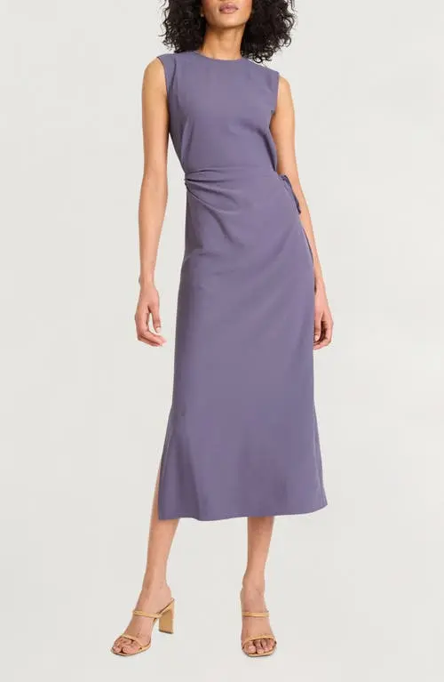 LUXELY Side Tie Sleeveless Dress