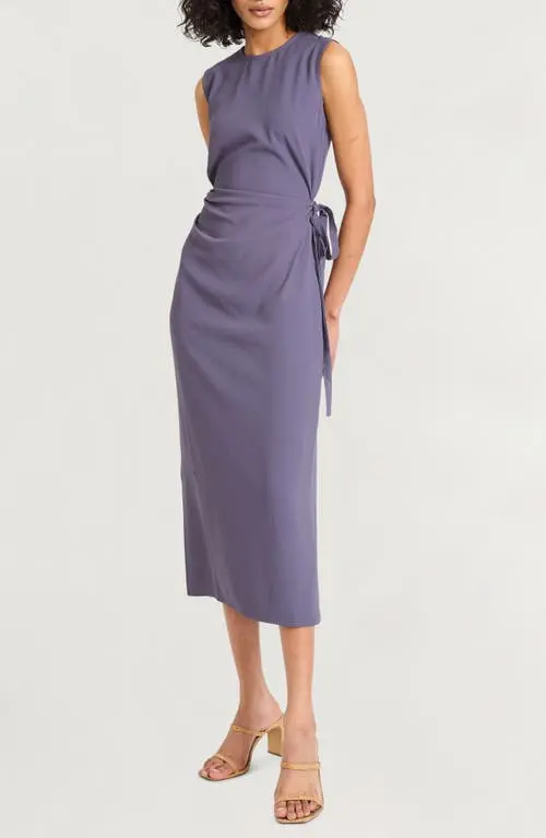 LUXELY Side Tie Sleeveless Dress