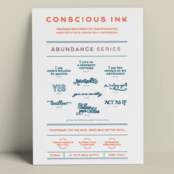 CONSCIOUS INK Abundance Variety 10-pack - White