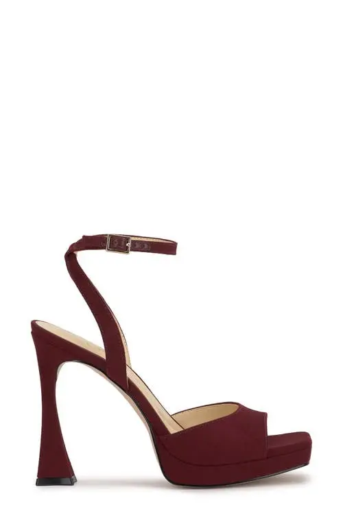 Jessica Simpson Jixte Ankle Strap Platform Sandal - Dark Cherry Supmcs