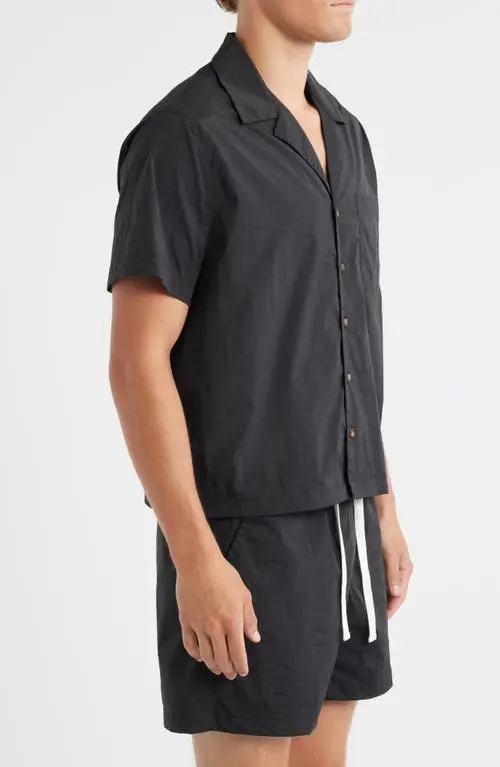RIZORT Kore Stretch Nylon Camp Shirt - Black