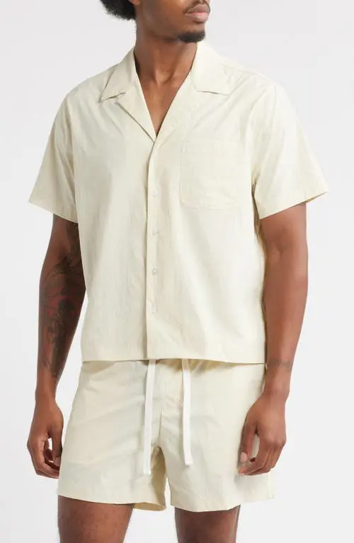 RIZORT Kore Stretch Nylon Camp Shirt - Cream