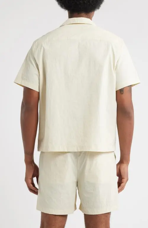 RIZORT Kore Stretch Nylon Camp Shirt - Cream
