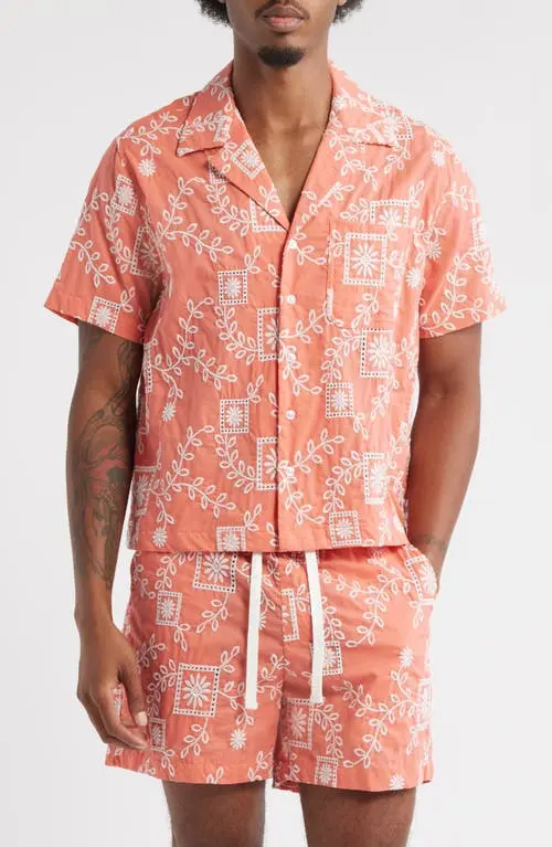 RIZORT Grecion Camp Shirt - Peach