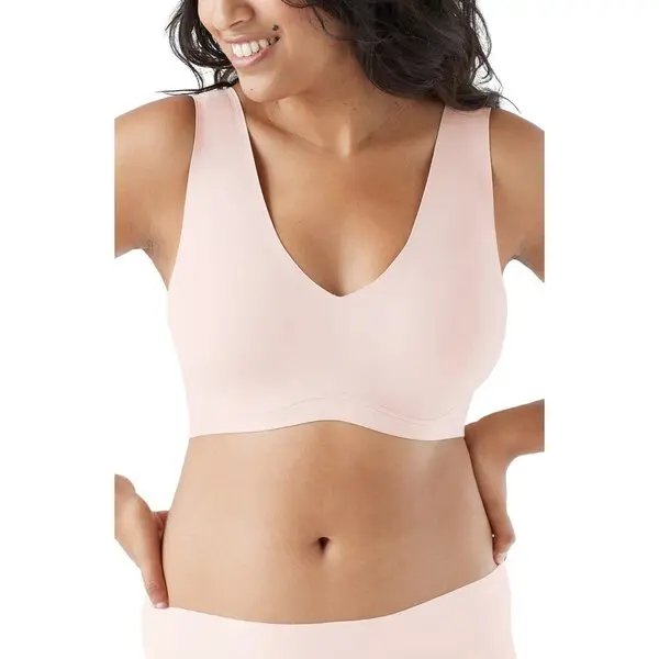 TRUE & CO Body Lift V-neck Bralette - Peony