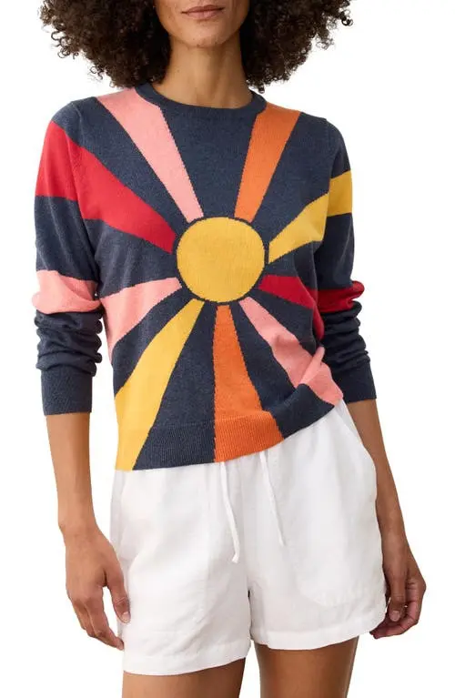 Marine Layer Exploded Sun Icon Crewneck Sweater