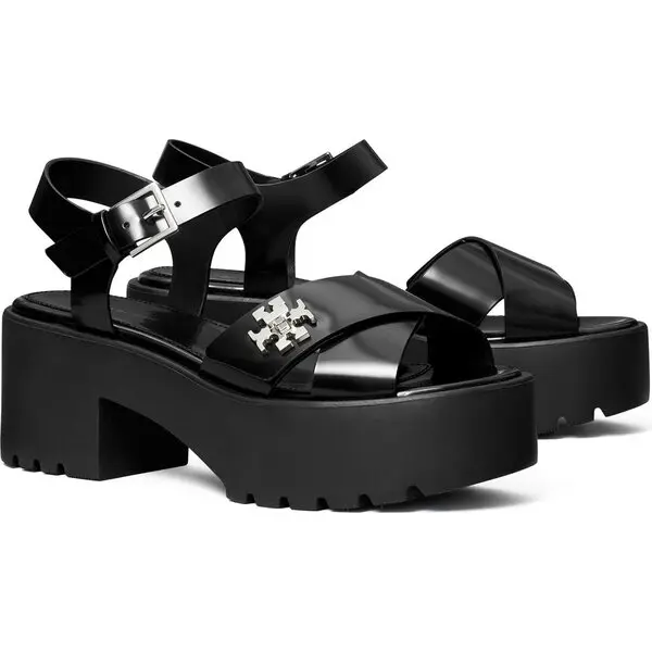Tory Burch Turnlock Lug Sole Platform Sandal