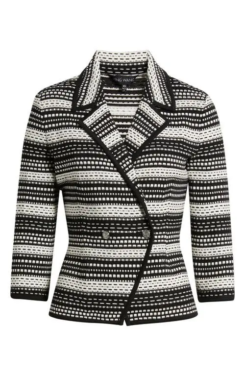 Ming Wang Tailored Fit Knit Blazer