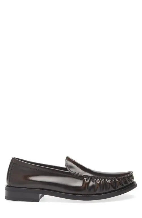 Prada Ruched Apron Toe Loafer