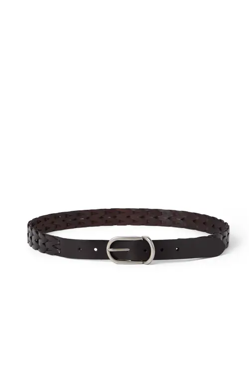 Brunello Cucinelli Braided Leather Belt - Brown