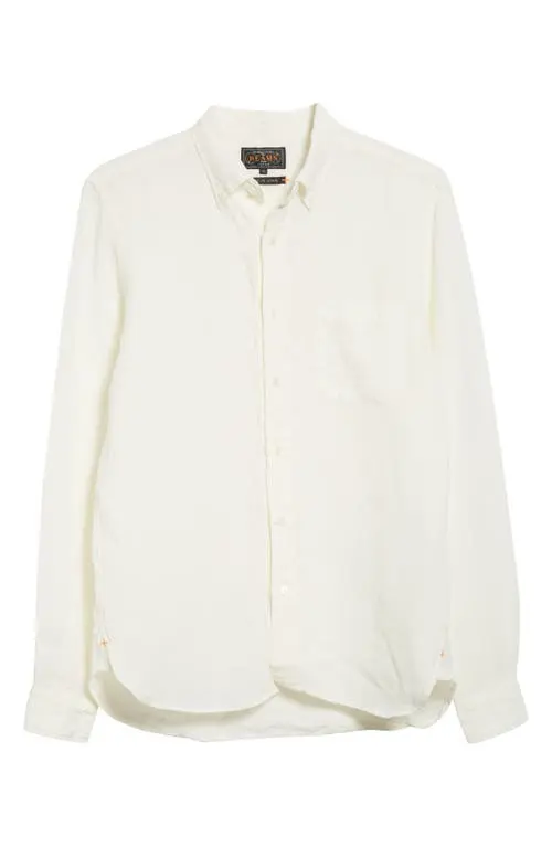BEAMS Linen Chambray Button-down Shirt