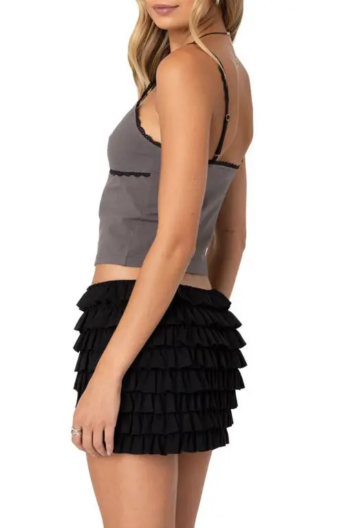 EDIKTED Lace Trimmed Camisole - Gray