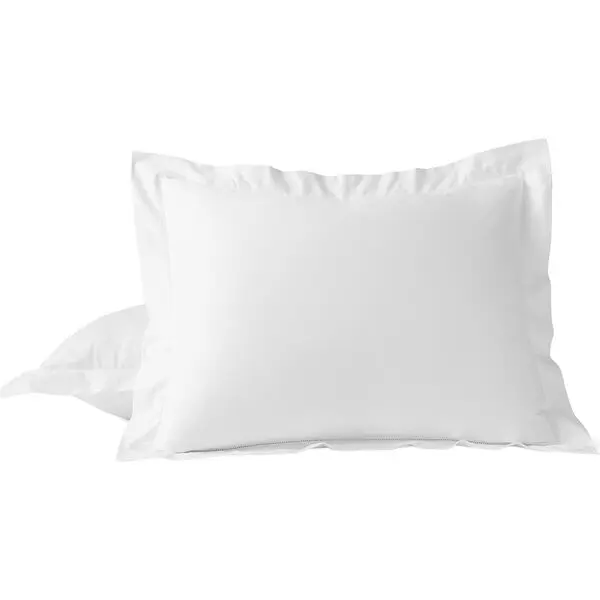 COYUCHI Heritage Organic Cotton Percale Sham - Alpine White