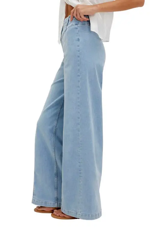 Free People We The Free Libre Front Yoke Wide Leg Jeans - Palermo