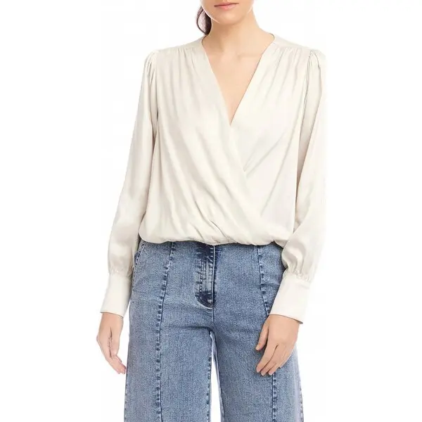 Fifteen Twenty Ines Drape Front Top
